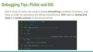 Tips for Happier Python Debugging | PPT