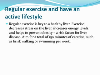 Tips for healthy liver | PPT