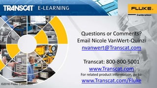 Fluke Calibration Tips for High Pressure Calibration | PPT