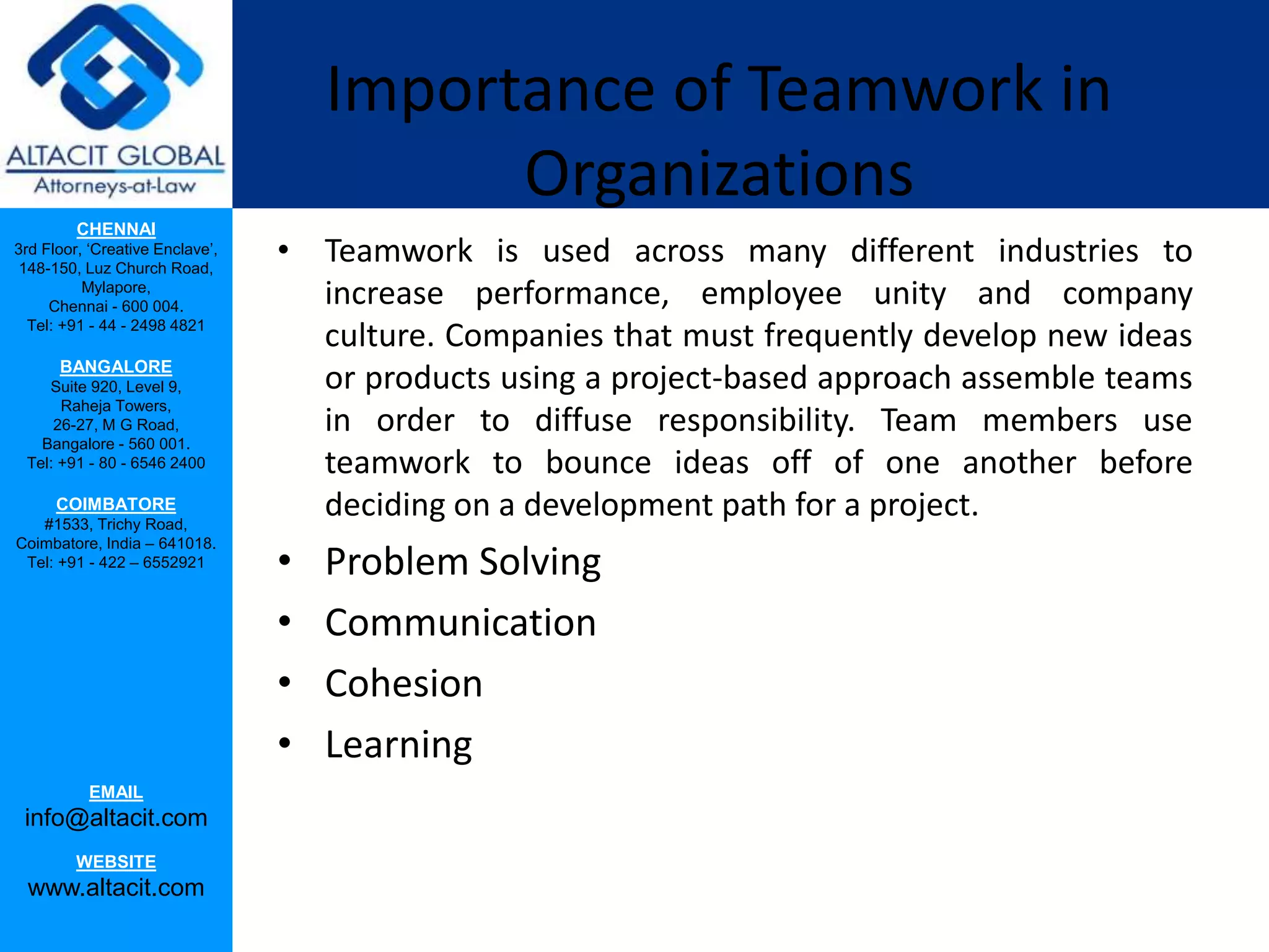 Tips for improving team performance | PPT