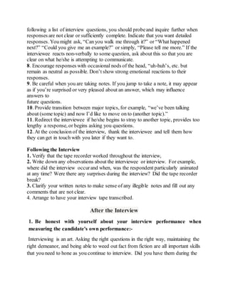 Tips for interview | DOCX