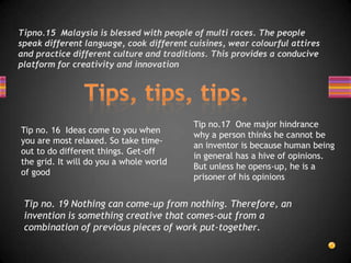 Tips for inventor | PPT