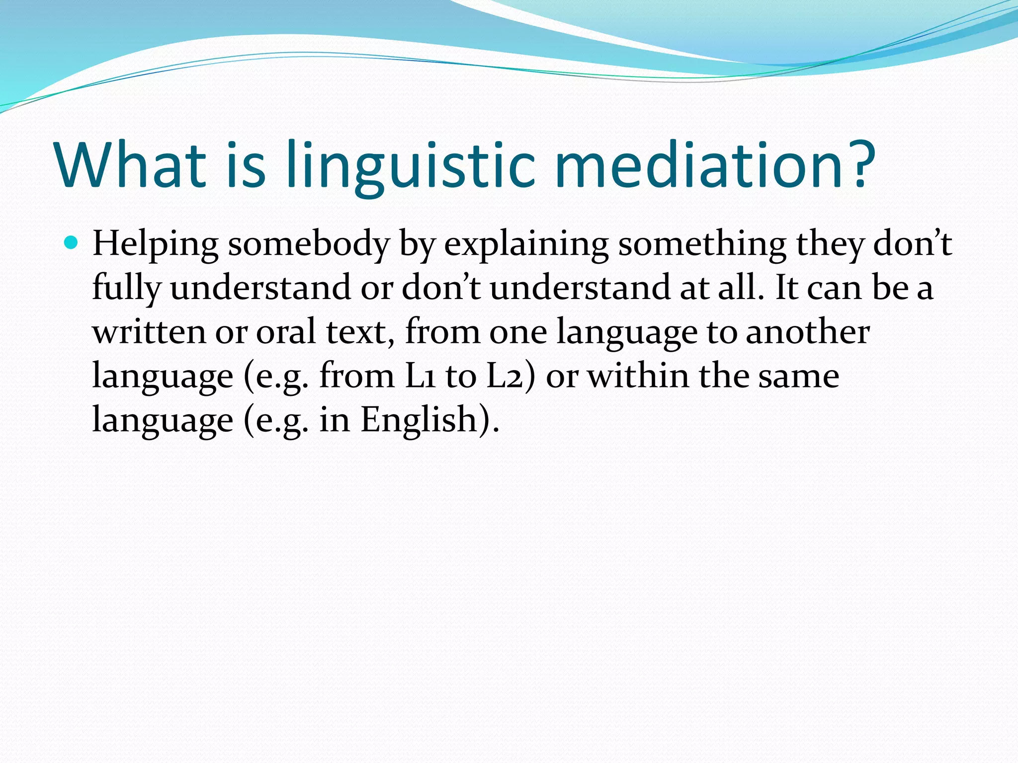 Tips for mediation tasks | PPT