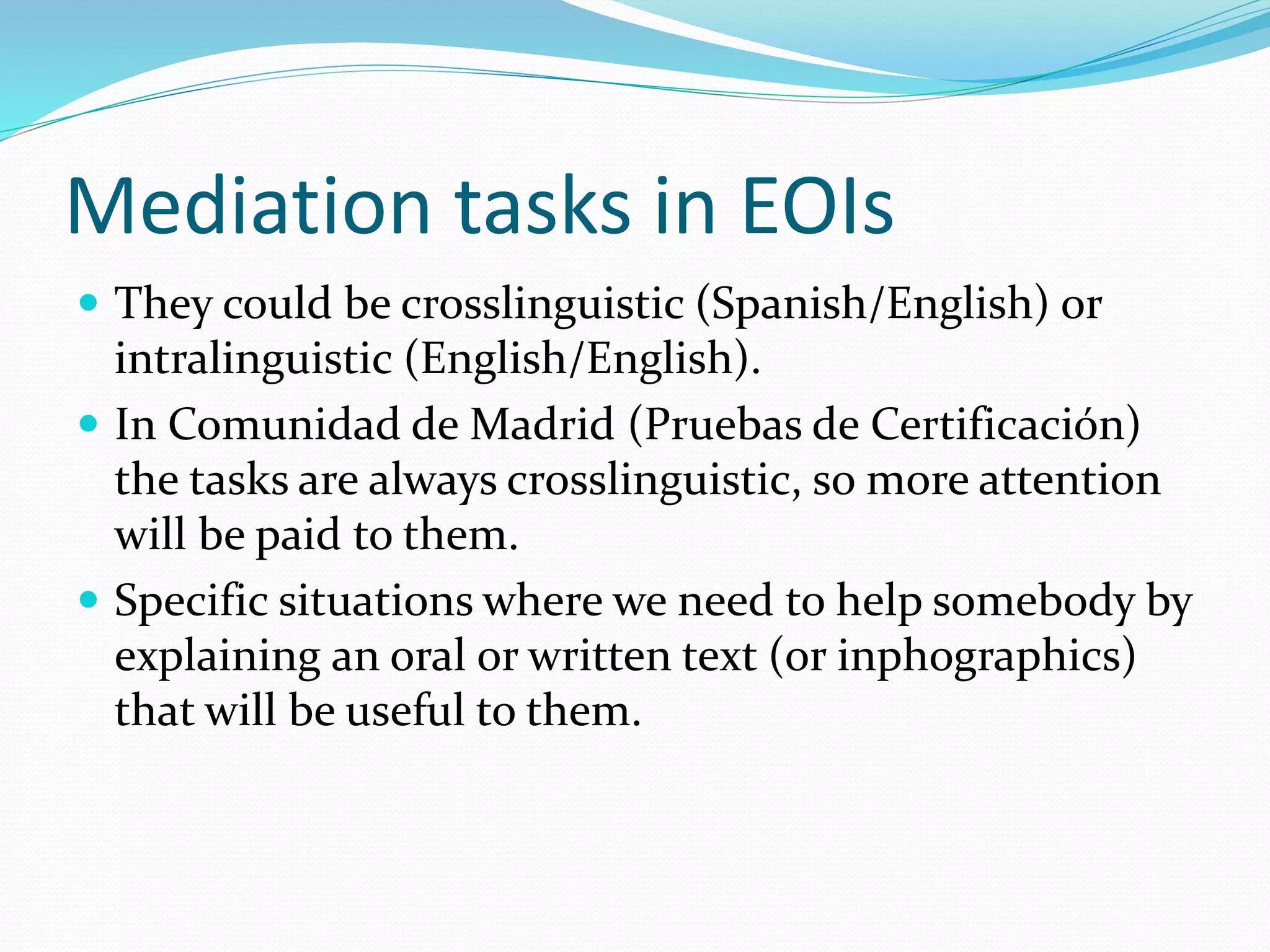 Tips for mediation tasks | PPT