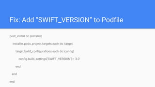 Tips for migration from swift 2.2 to swift 3.0 | PPT