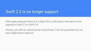 Tips for migration from swift 2.2 to swift 3.0 | PPT