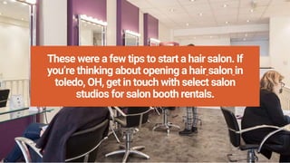 Tips for opening a hair salon | PPT