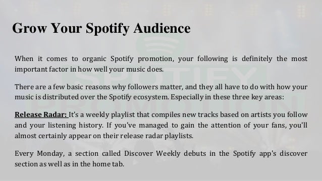 Tips For Organic Spotify Promotion | PPTX
