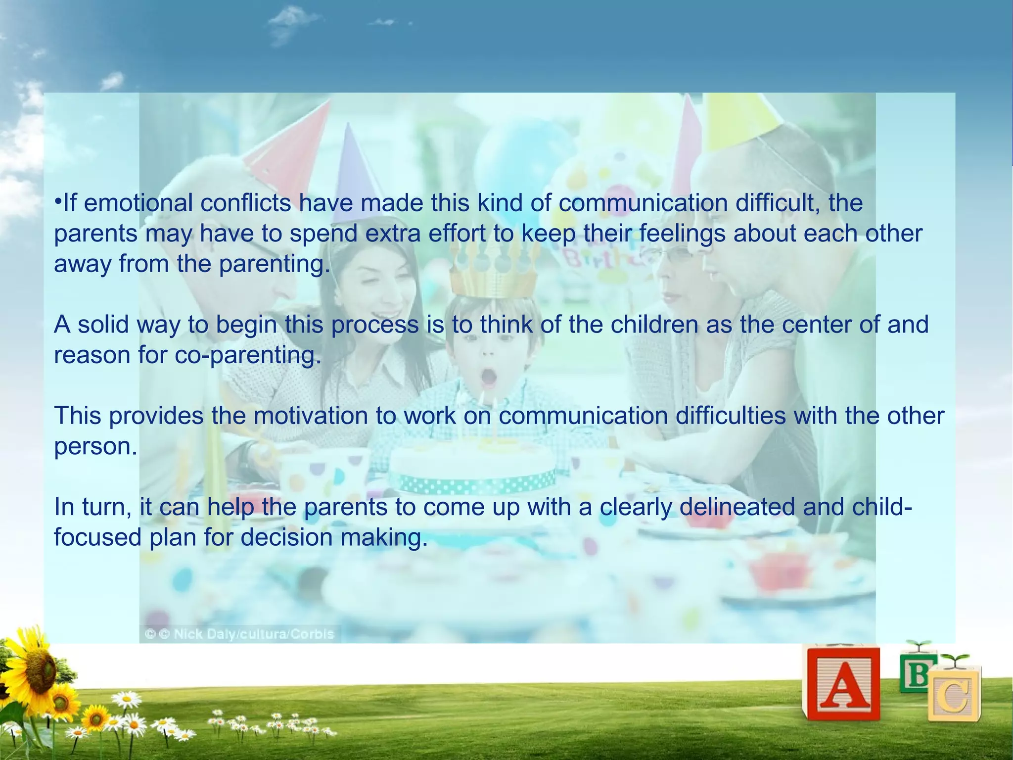 Tips For Peaceful Co Parenting Ppt