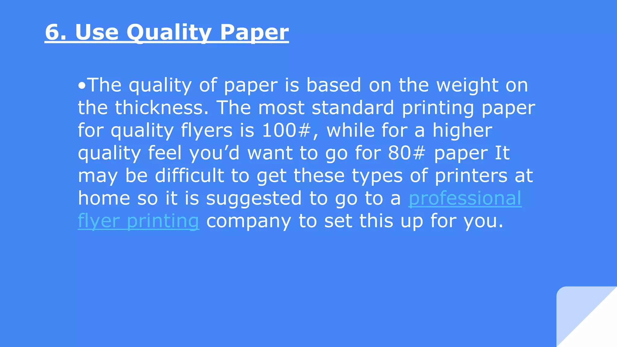 Tips for perfect flyer design | PPTX