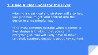 Tips for perfect flyer design | PPTX