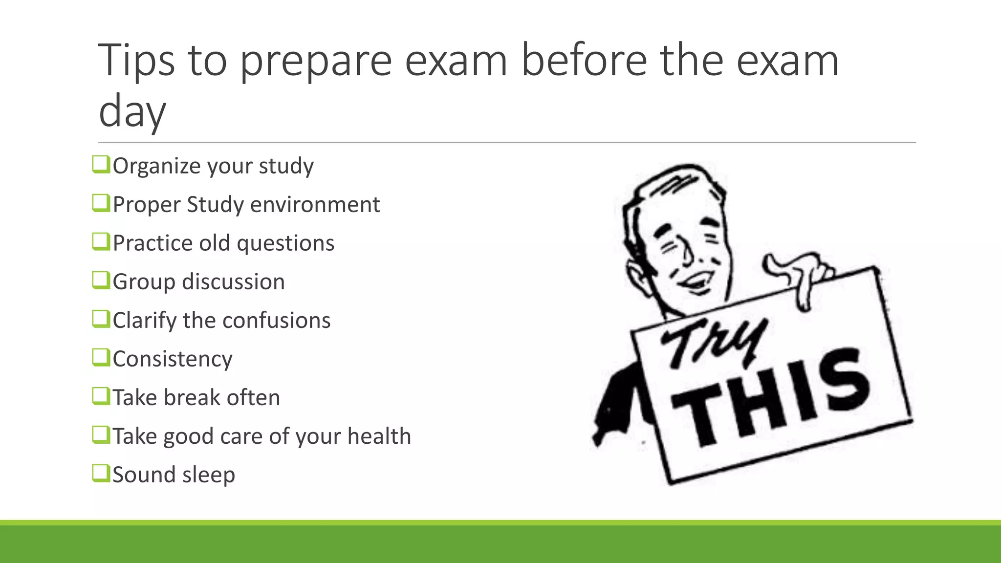 Tips for preparing exam | PPTX