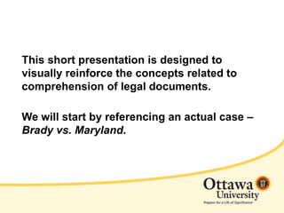 Tips for Reading and Understanding Legal Documents | PPTX