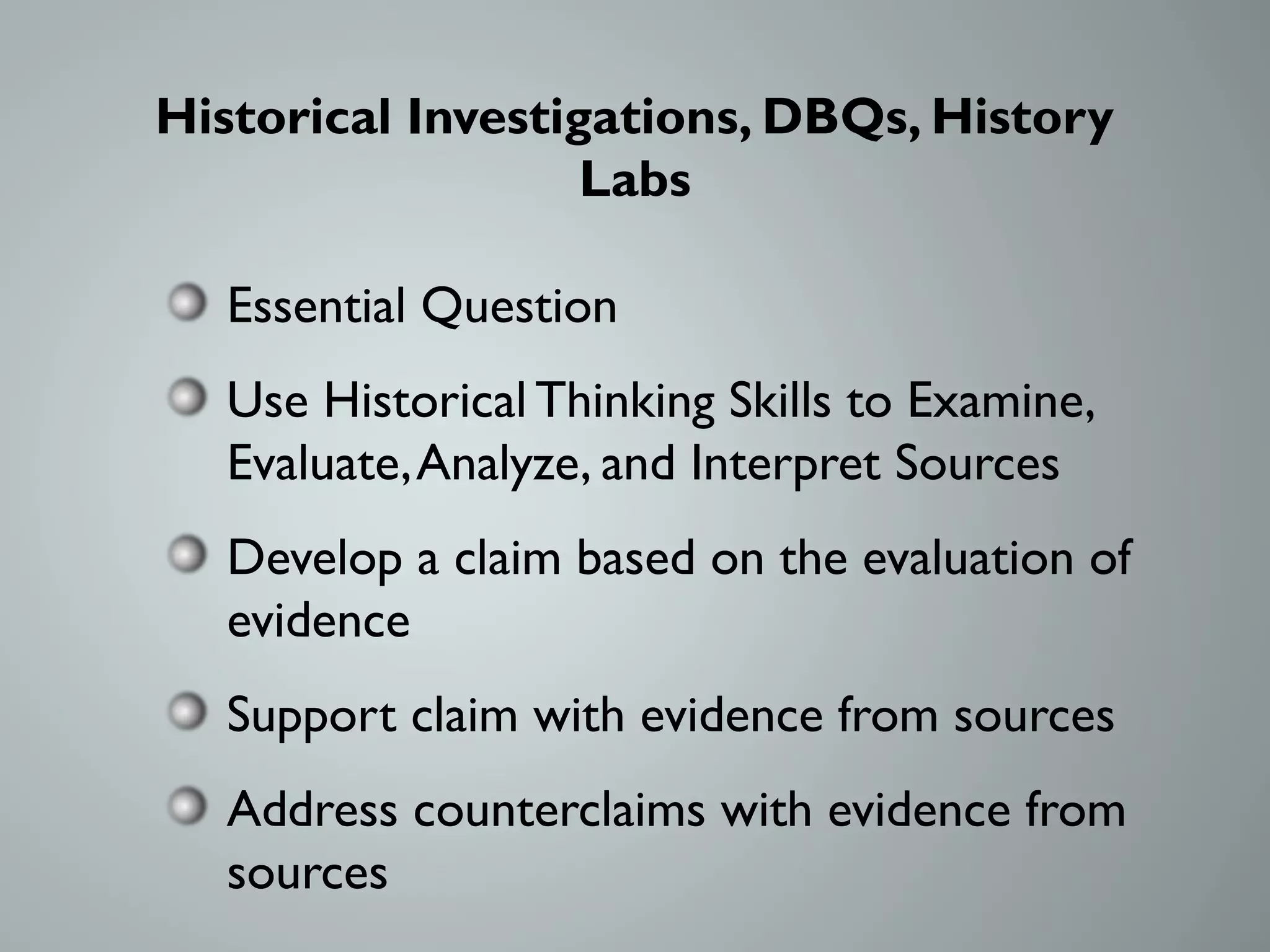 Tips for reading like a historian | PPT