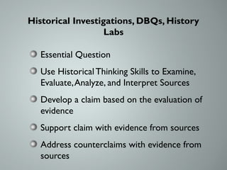 Tips for reading like a historian | PPT