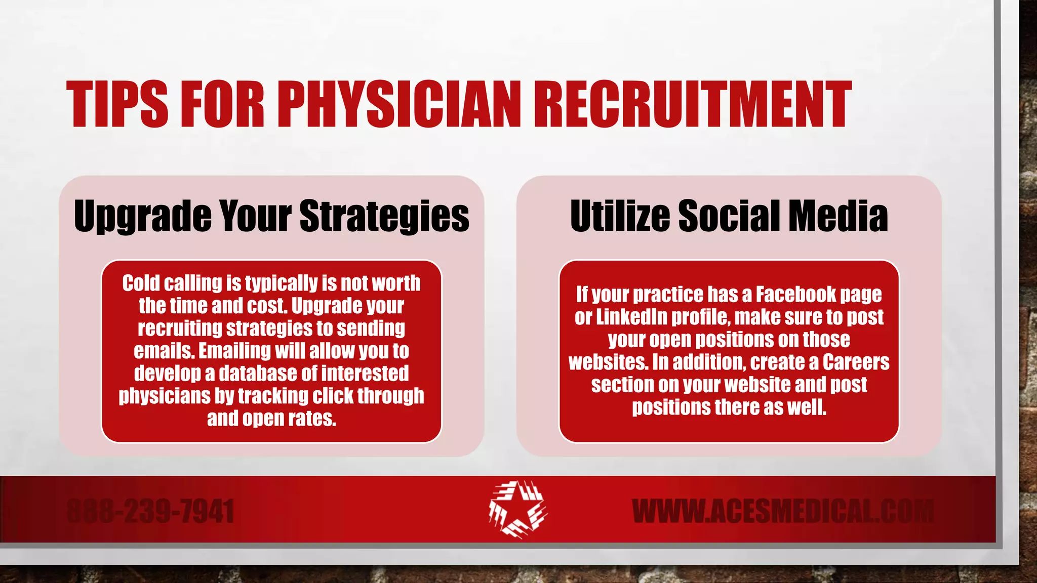 ACES Medical - Tips for recruiting a new physician | PPT