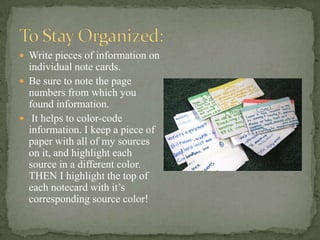 Tips for research note taking | PPT