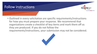 NOFO: Tips for responding to a solicitation | PPT