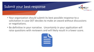 NOFO: Tips for responding to a solicitation | PPT