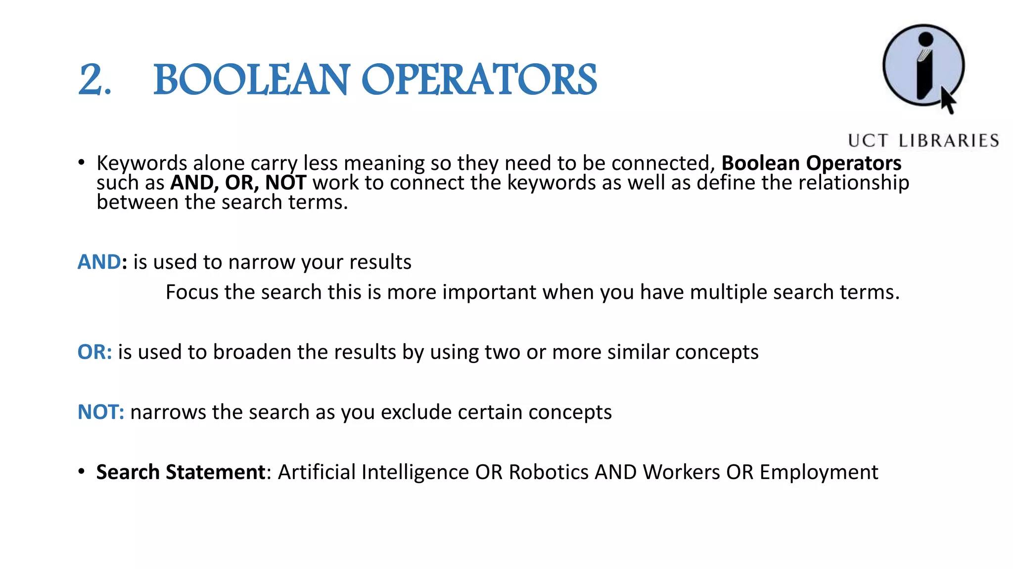 6 Tips for searching | PPTX