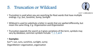 6 Tips for searching | PPTX