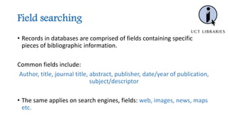 6 Tips for searching | PPTX