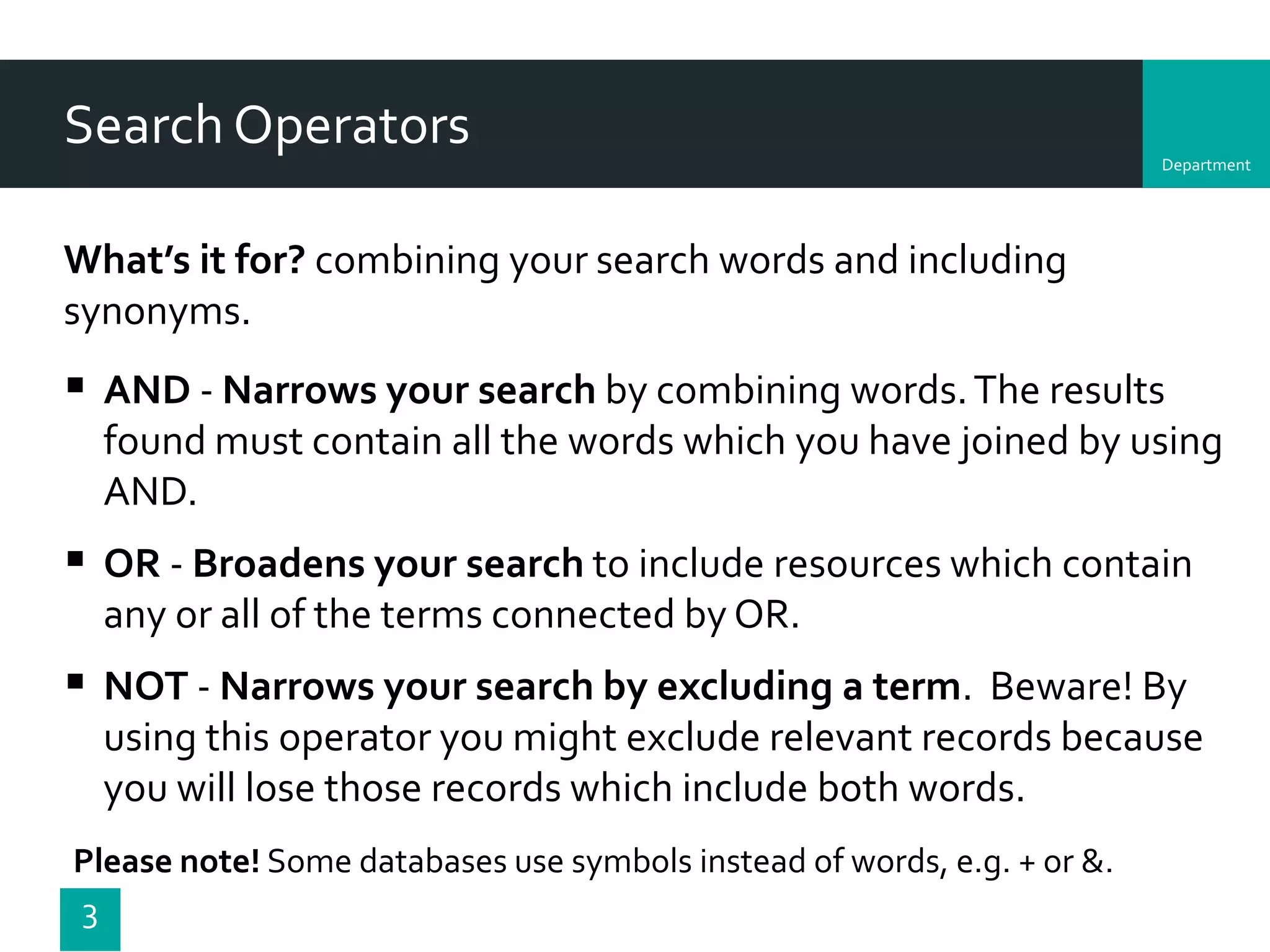Tips for Searching | PPT