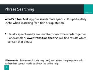 Tips for Searching | PPT