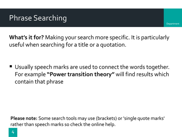 Tips for Searching | PPT