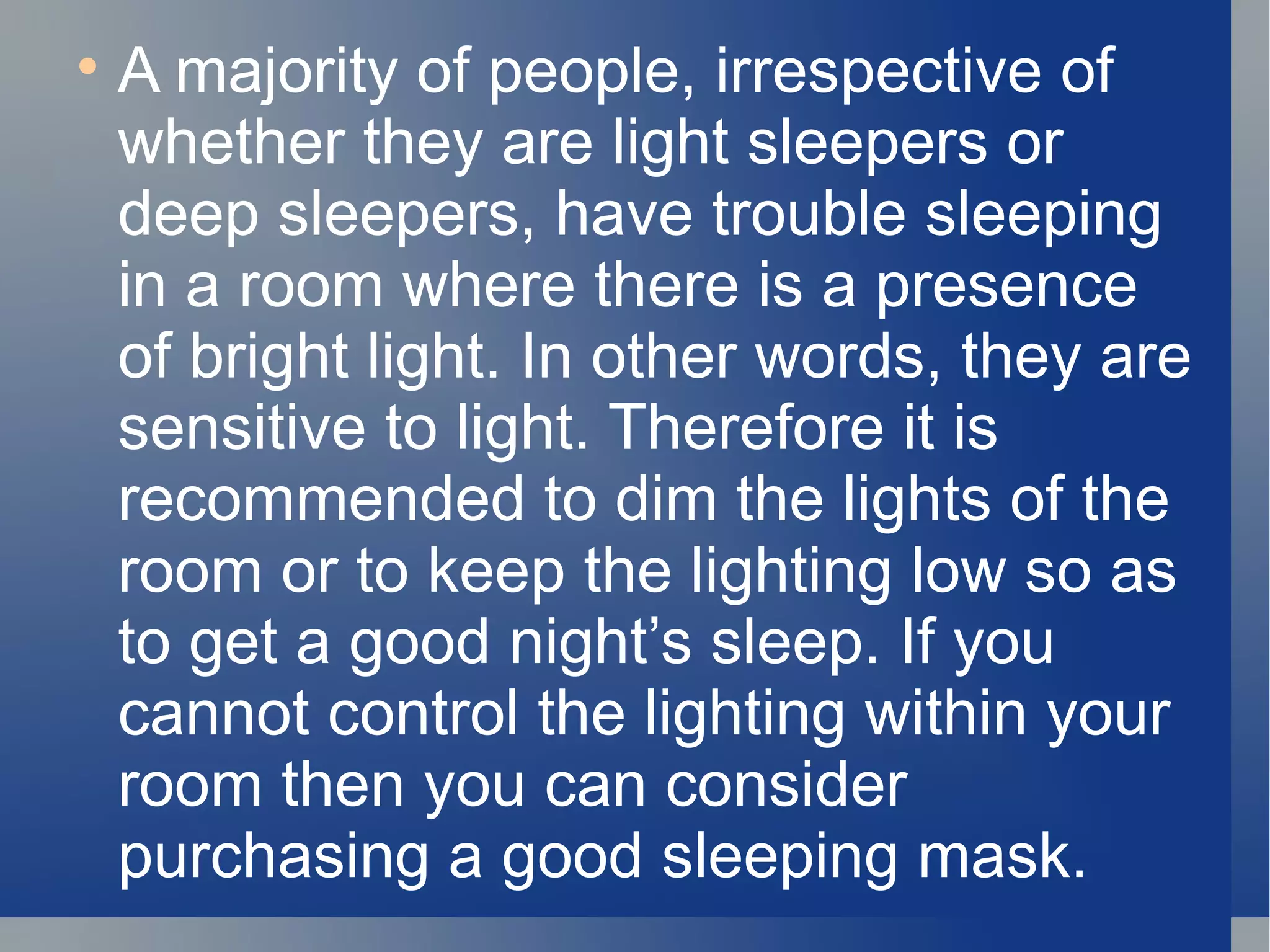 Tips for sleep | PPT