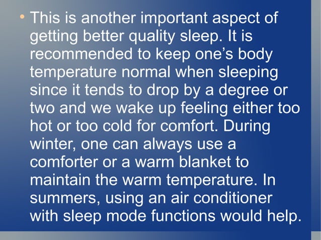 Tips for sleep | PPT