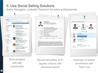 Tips for social sales professionals | PPTX | Social Networking | Internet