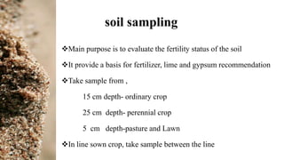 Tips for soil and water sampling | PPTX