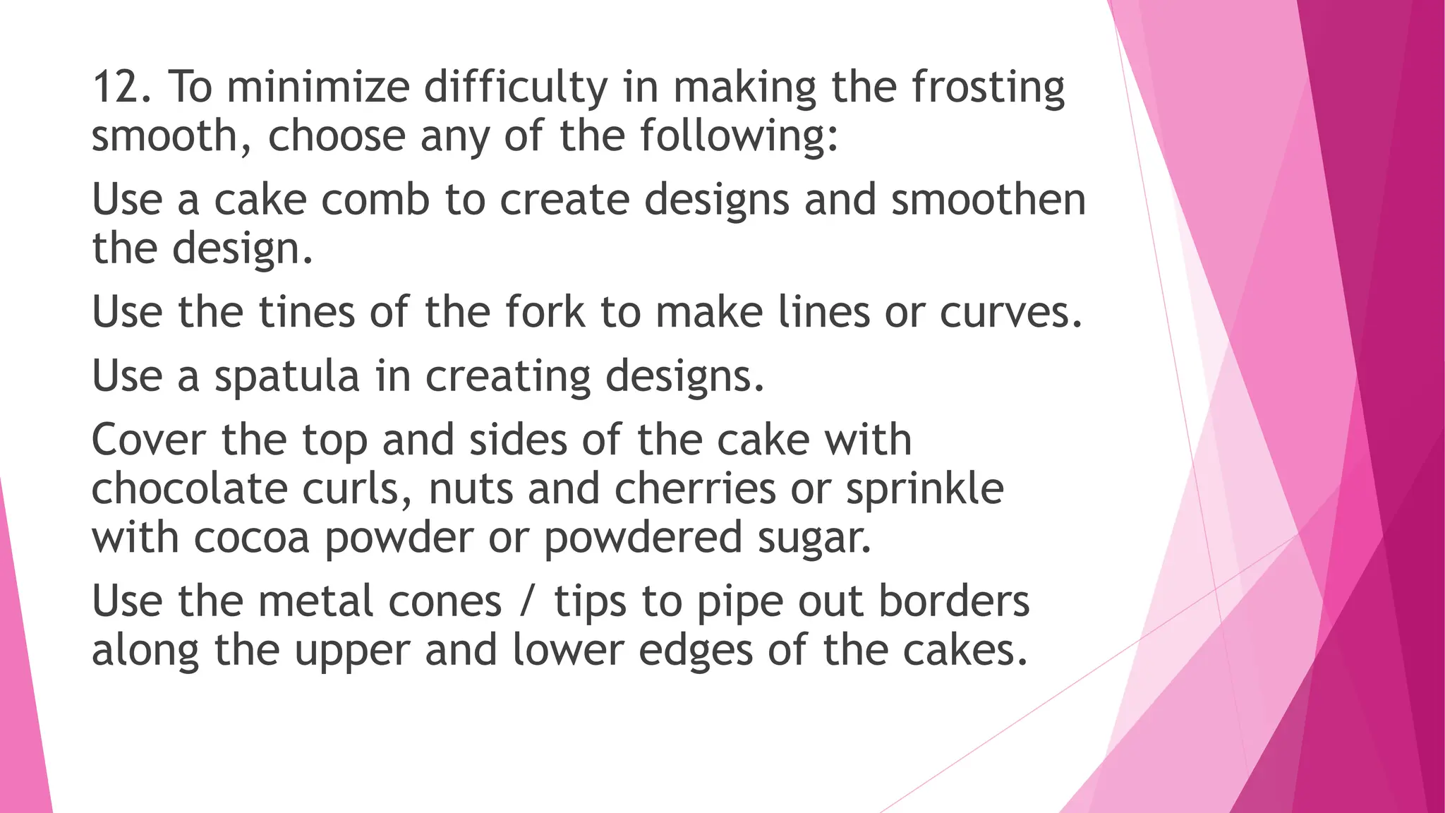 TIPS FOR SUCCESSFUL CAKE DECORATION.pptx