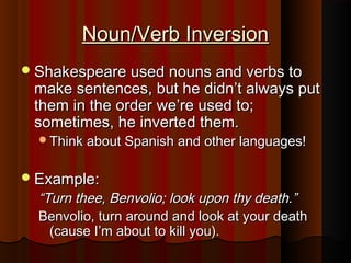 Tips for understanding shakespeare | PPT