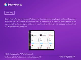 Tips for using Sticky Posts. | PDF