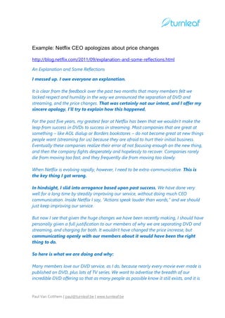 10 Tips for Writing a Corporate Apology Letter | PDF