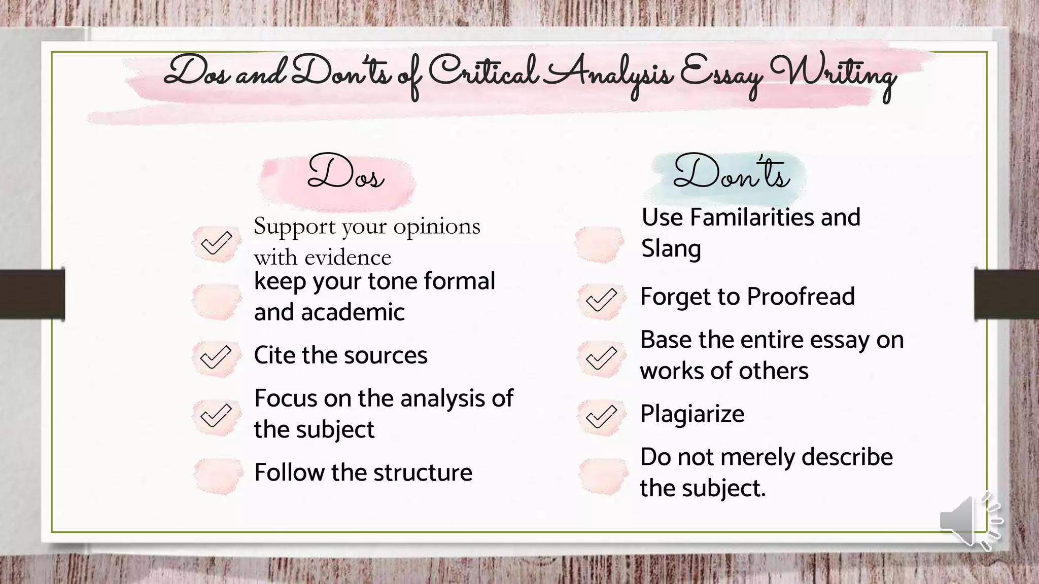 Tips for writing a critical analysis essay | PPTX