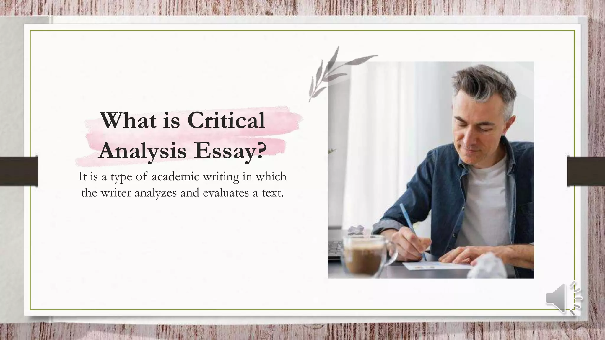 Tips for writing a critical analysis essay | PPTX
