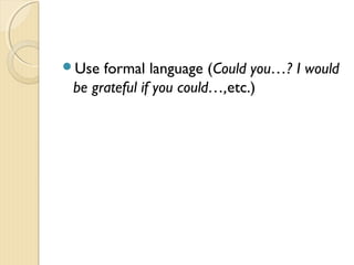 Tips for writing a formal letter | PPT