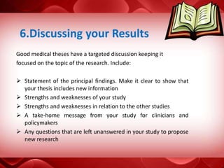 Tips for Writing a Medical Thesis | PPTX