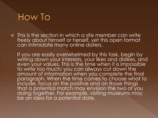 Tips for Writing an “About Me” Paragraph | PPT