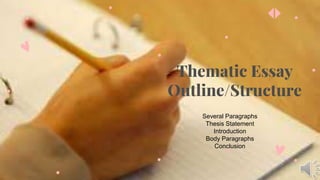 Tips For Writing And Editing Thematic Essay | PPT