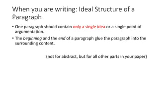 Tips for writing a paper | PPT