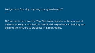 Tips for writing assignment from experts | PPTX