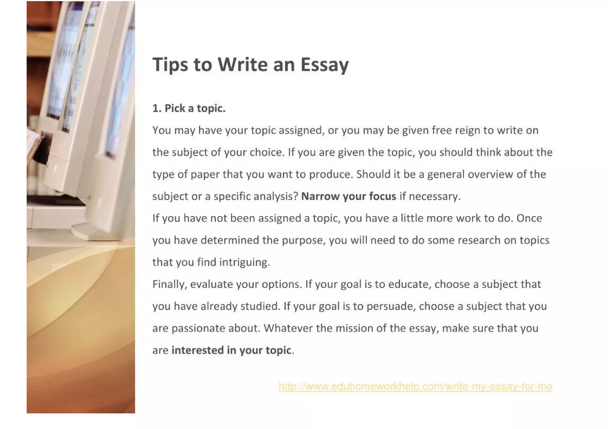 Tips For Writing Better Essays | PPT