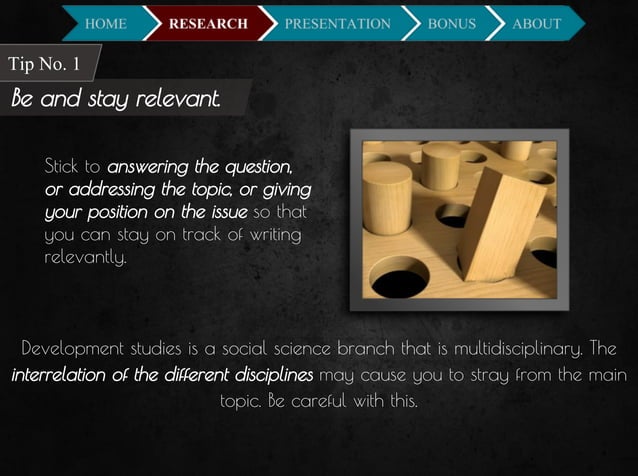 Tips For Writing Development Studies Essay | PDF