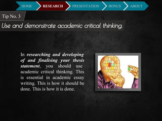 Tips For Writing Development Studies Essay | PDF