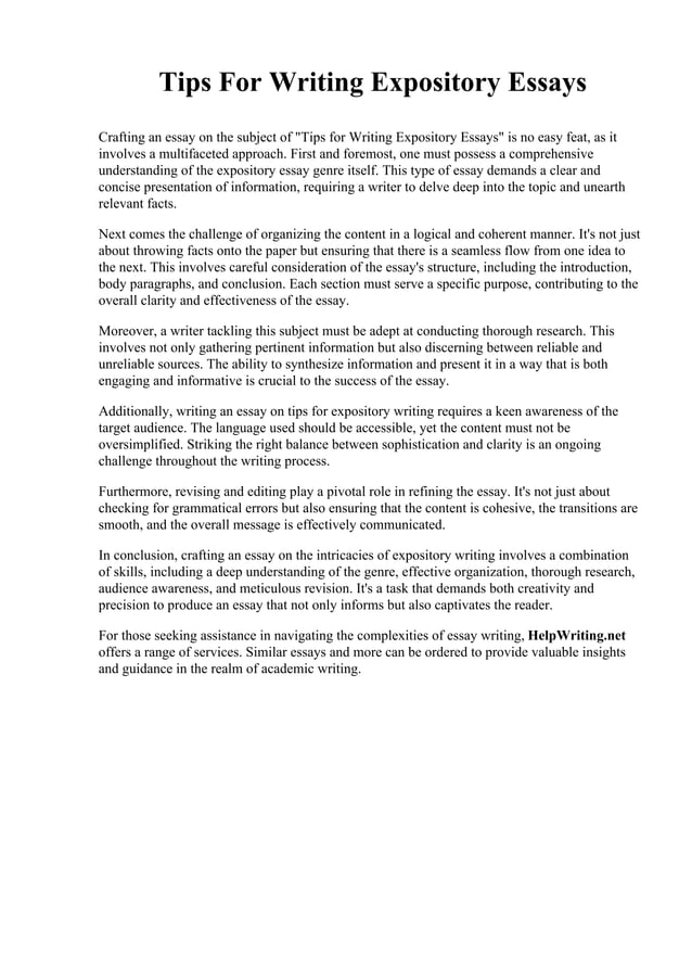 Tips For Writing Expository Essays.pdf
