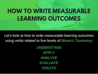 Tips for Writing Measurable Learning Outcomes | PDF | Educational ...